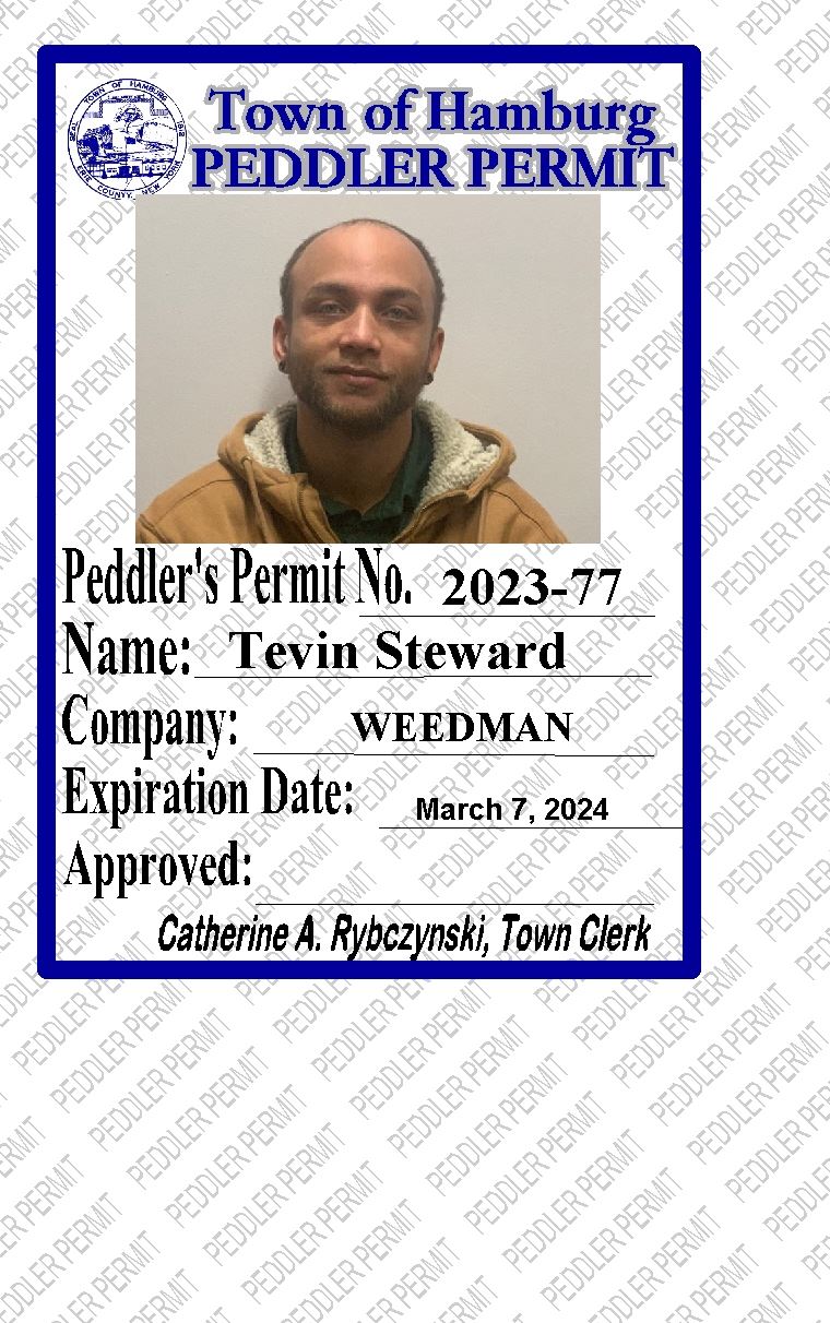 Peddler Permit | Hamburg, NY